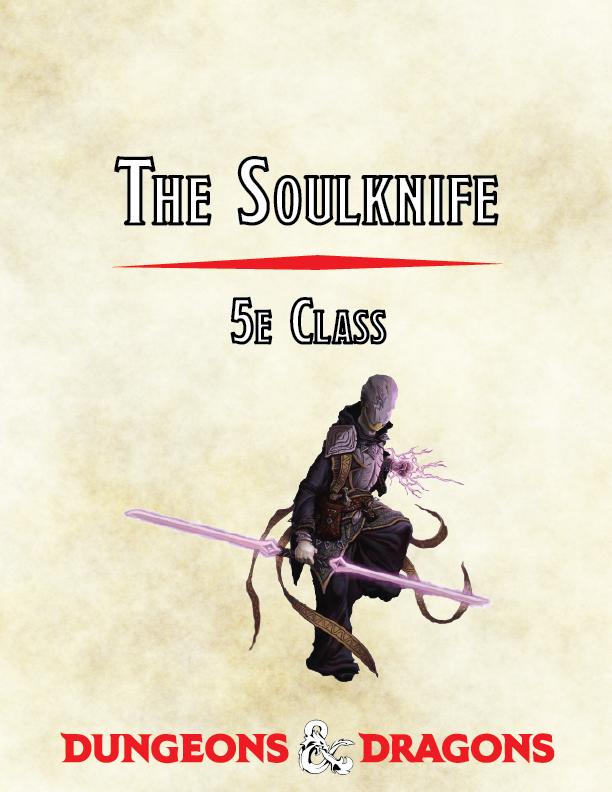 The Soulknife, 5e Class - Dungeon Masters Guild | DriveThruRPG
