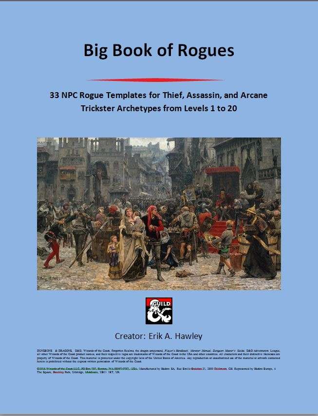 Big Book of Rogues - Dungeon Masters Guild | DriveThruRPG