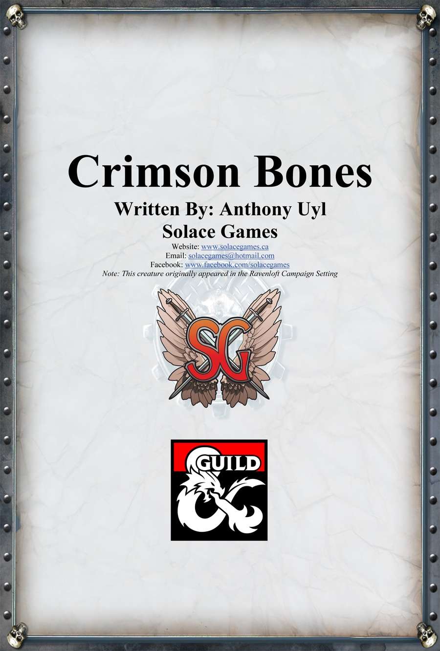 Crimson Bones - Dungeon Masters Guild | DriveThruRPG