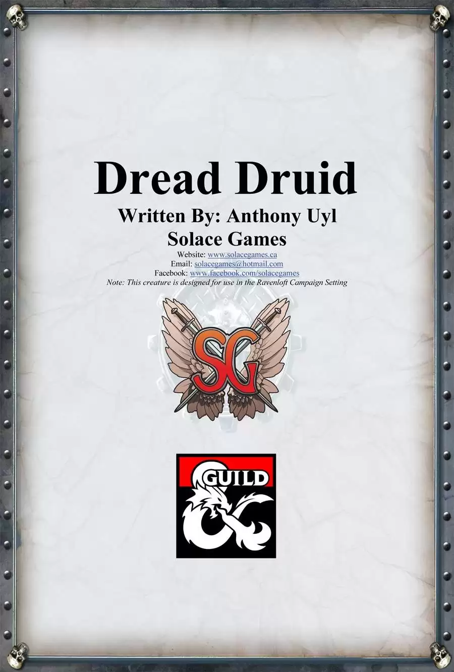 Dread Druid - Dungeon Masters Guild | DriveThruRPG