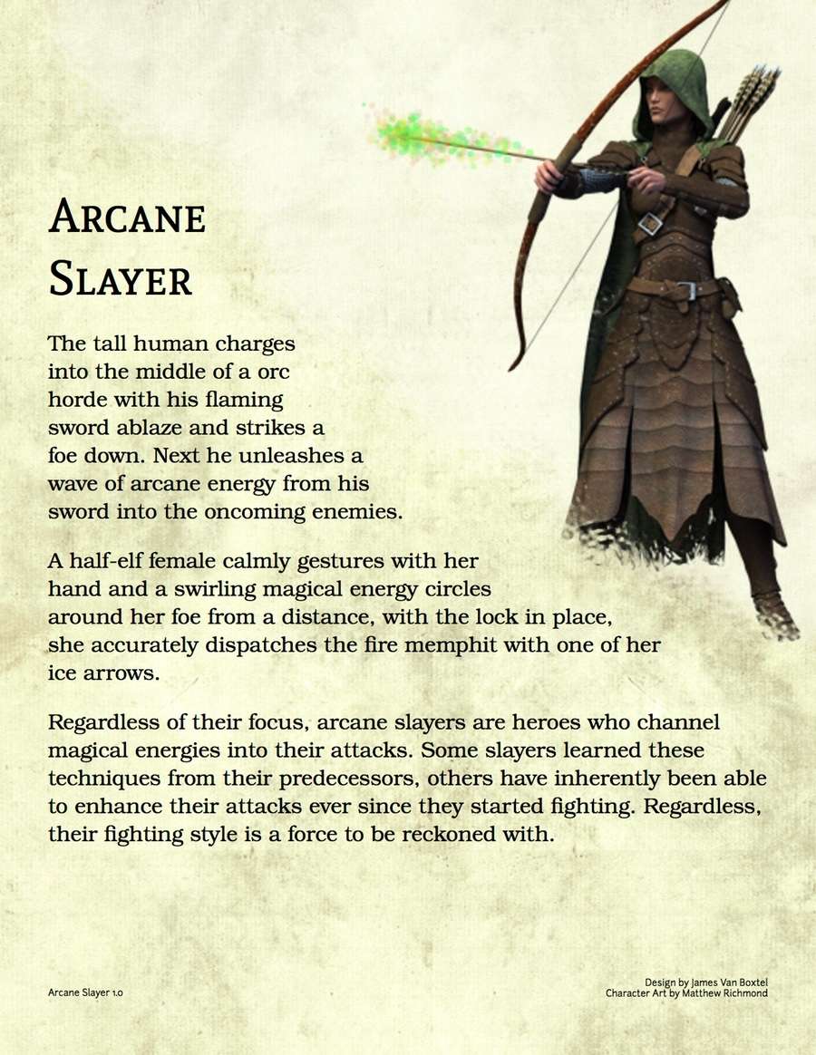 Arcane Slayer Class - Dungeon Masters Guild | DriveThruRPG