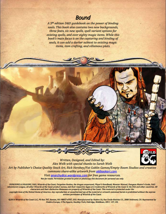 Bound - Dungeon Masters Guild | DriveThruRPG