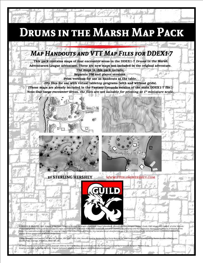 Drums in the Marsh Map Pack - Dungeon Masters Guild | DriveThruRPG