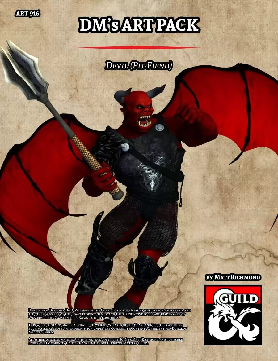 ART916 Devil (Pit Fiend) - Dungeon Masters Guild | DriveThruRPG