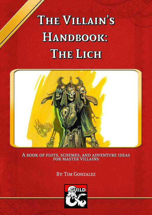 The Villain's Handbook: The Lich - Dungeon Masters Guild | DriveThruRPG