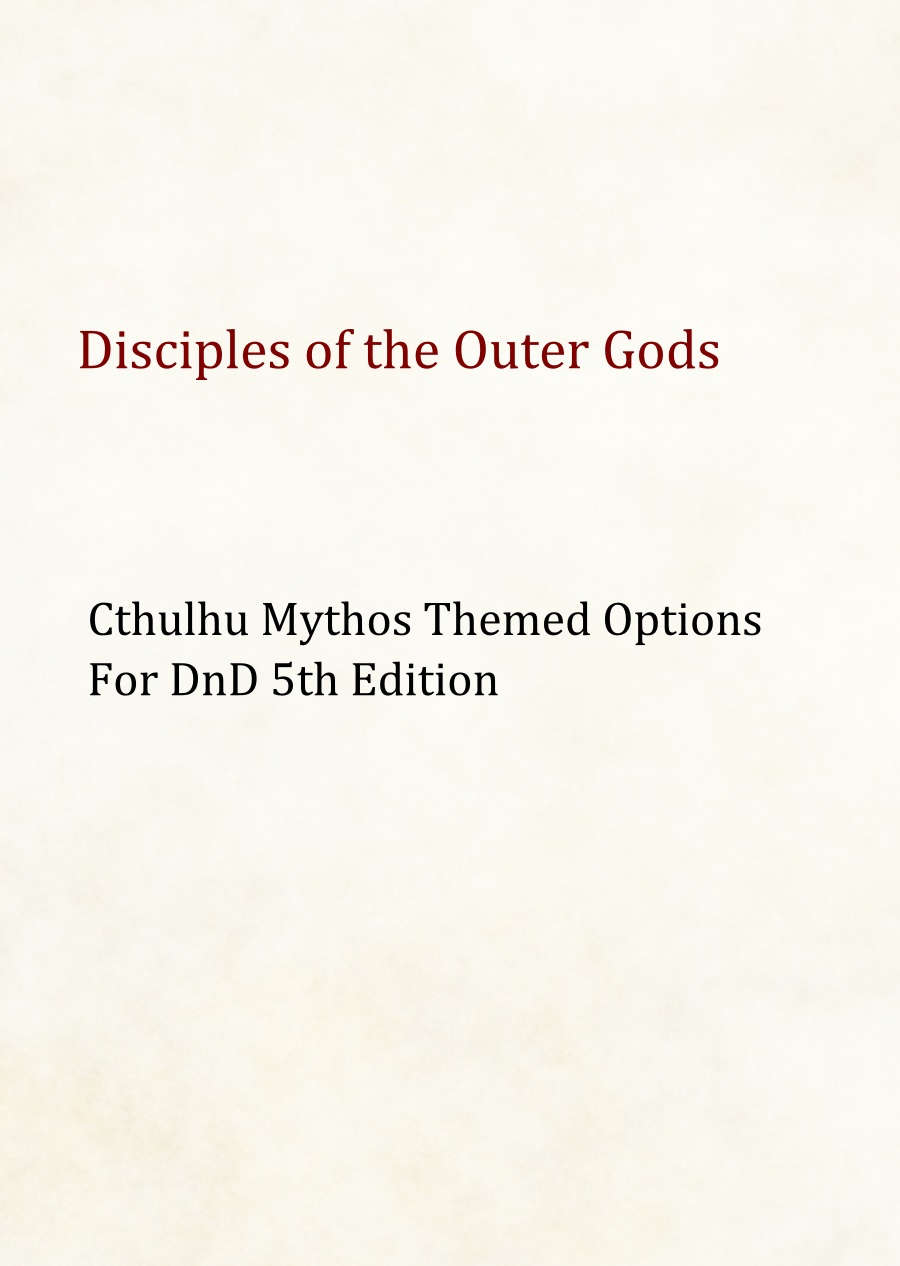 Disciples of the Outer Gods - Dungeon Masters Guild | DriveThruRPG