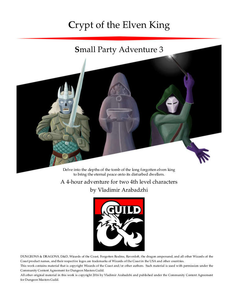 SPA3: Crypt of the Elven King - Dungeon Masters Guild | DriveThruRPG