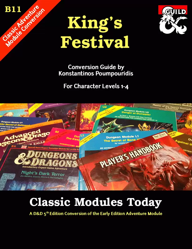 Classic Modules Today: B11 King's Festival (5e) - Dungeon Masters Guild ...