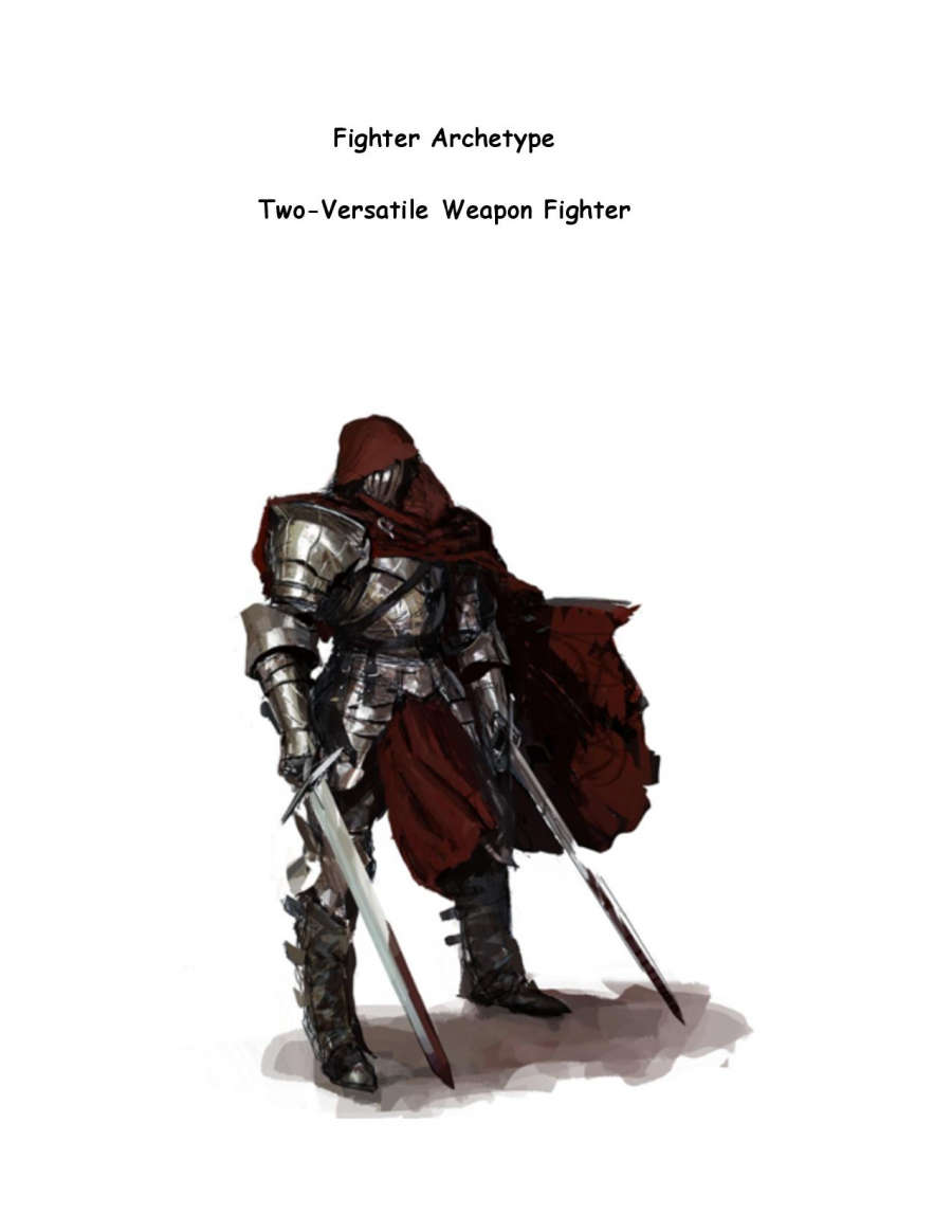 Two-Versatile Weapon Fighter - Dungeon Masters Guild | DriveThruRPG