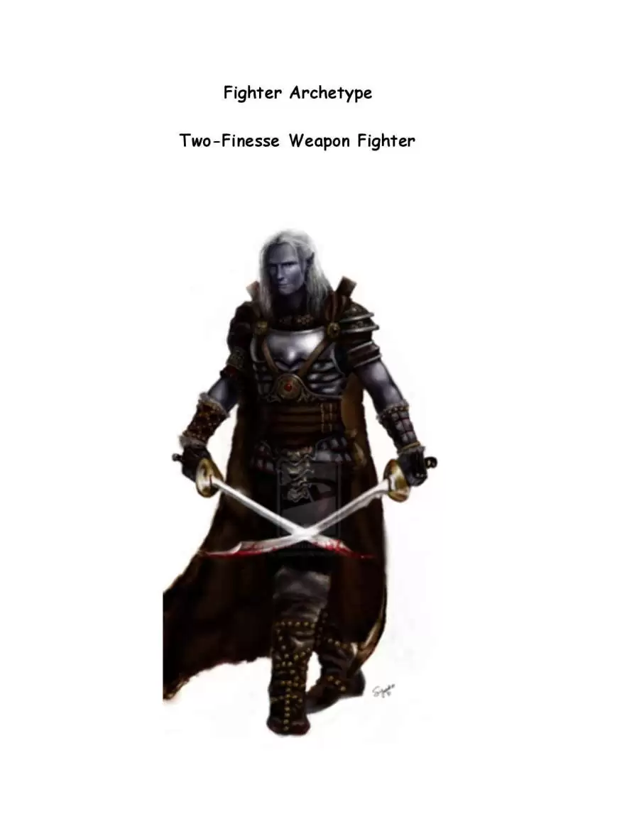 Two-Finesse Weapon Fighter - Dungeon Masters Guild | DriveThruRPG