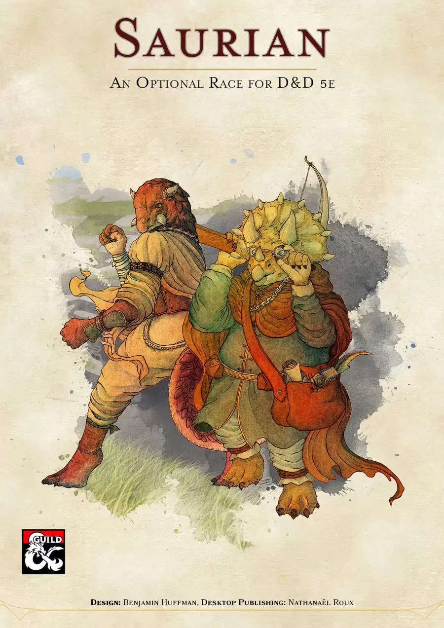 Saurian, an Original Race for D&D 5e - Dungeon Masters Guild | DriveThruRPG