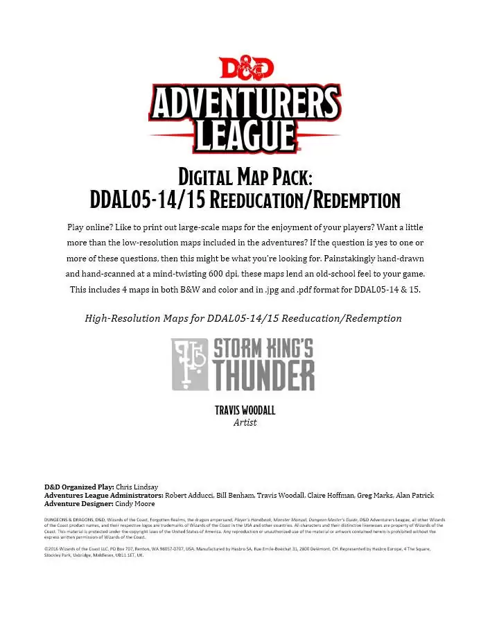 Deluxe Digital Map Pack: DDAL05-14/15 Reeducation/Reclamation - Dungeon Masters Guild | DriveThruRPG