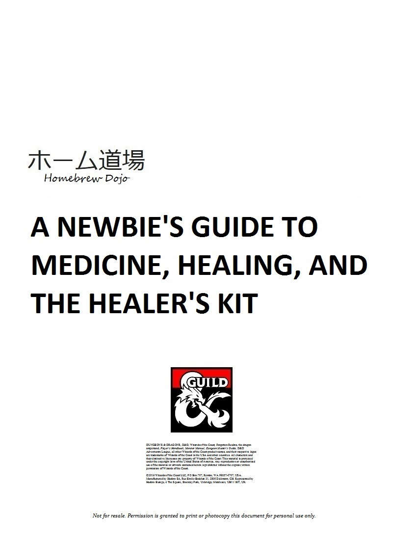 A Newbie's Guide to Medicine, Healing, and the Healer's Kit - Dungeon ...