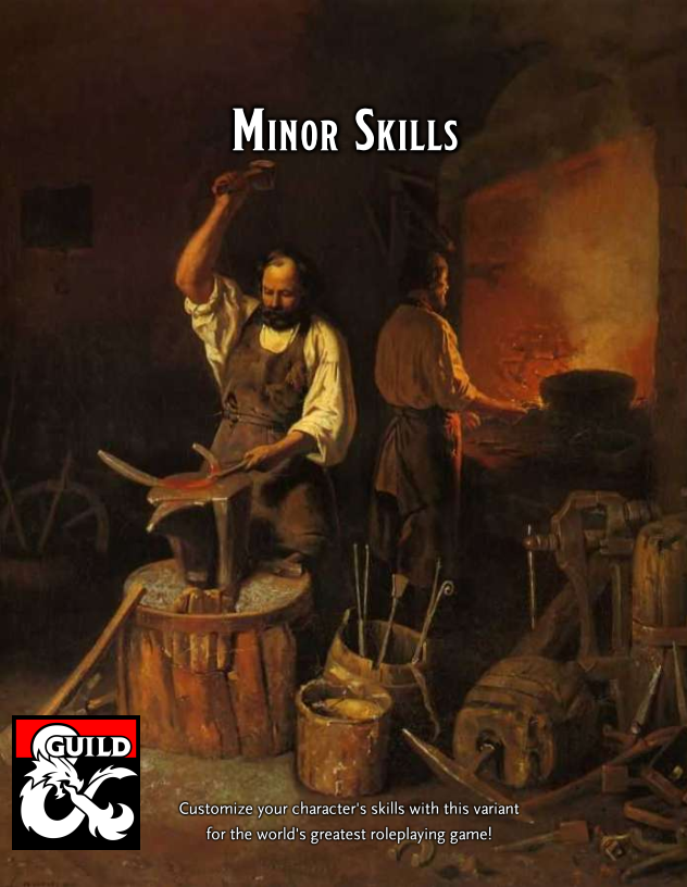 Optional Rule: Minor Skills - Dungeon Masters Guild | DriveThruRPG