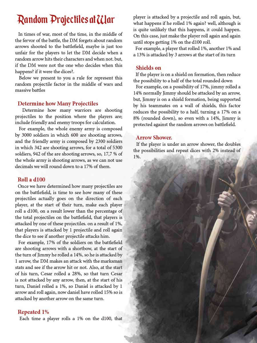 Randon Projectiles at War - Dungeon Masters Guild | DriveThruRPG
