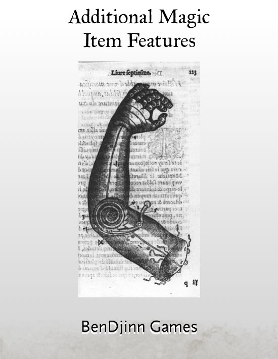 Additional Magic Item Features - Dungeon Masters Guild | DriveThruRPG