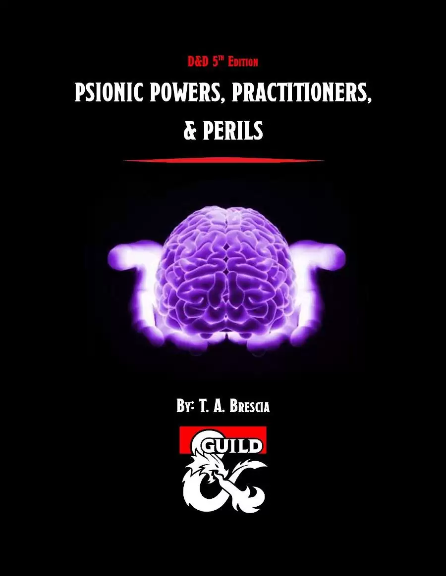 Psionic Powers, Practitioners, & Perils (5e) - Dungeon Masters Guild ...