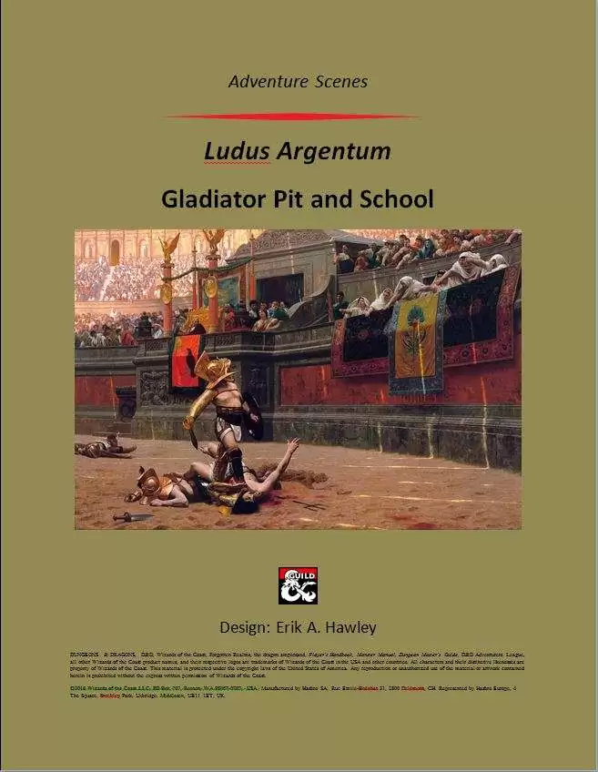 Gladiator School and Fighting Pit - Dungeon Masters Guild | DriveThruRPG