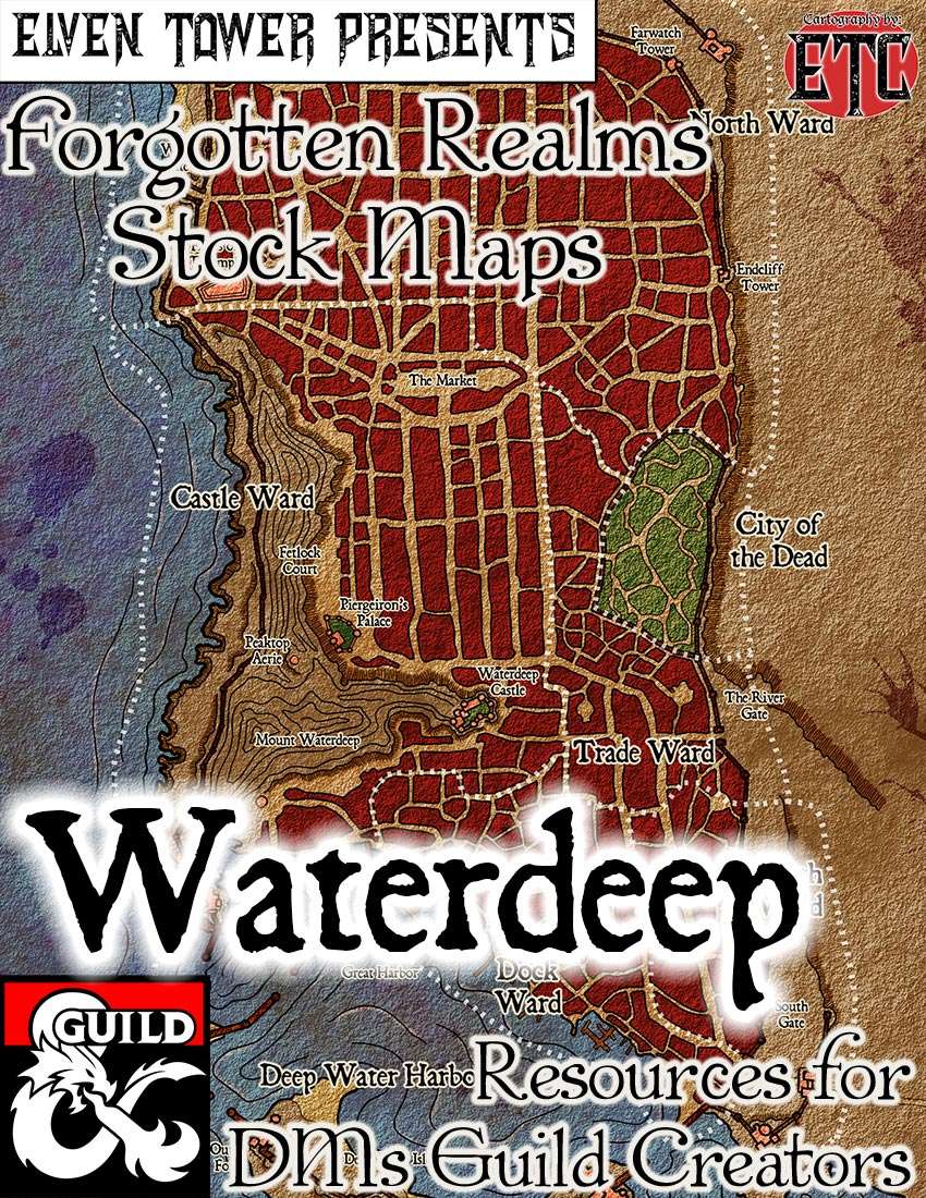 Waterdeep - Forgotten Realms Stock Maps - Dungeon Masters Guild ...