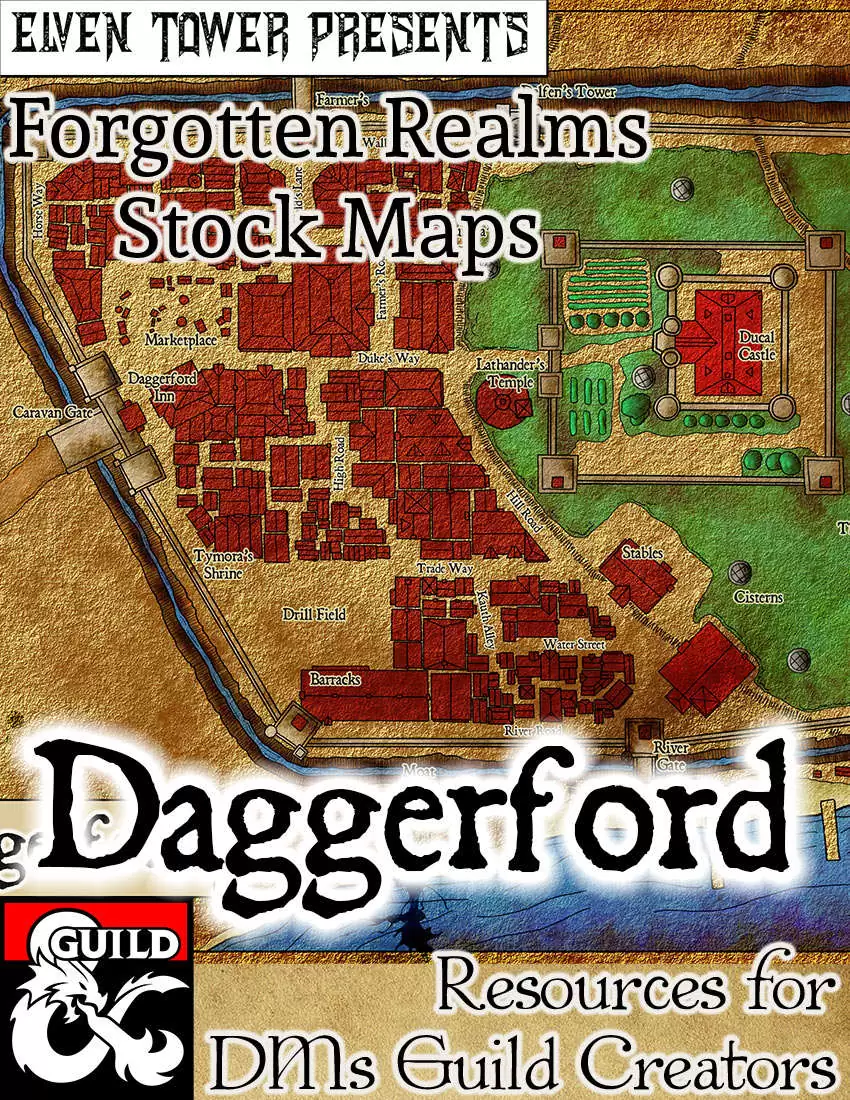 Daggerford - Forgotten Realms Stock Maps - Dungeon Masters Guild ...