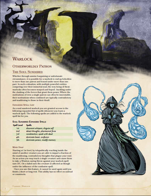 The Soul Sundered Warlock - Dungeon Masters Guild | DriveThruRPG