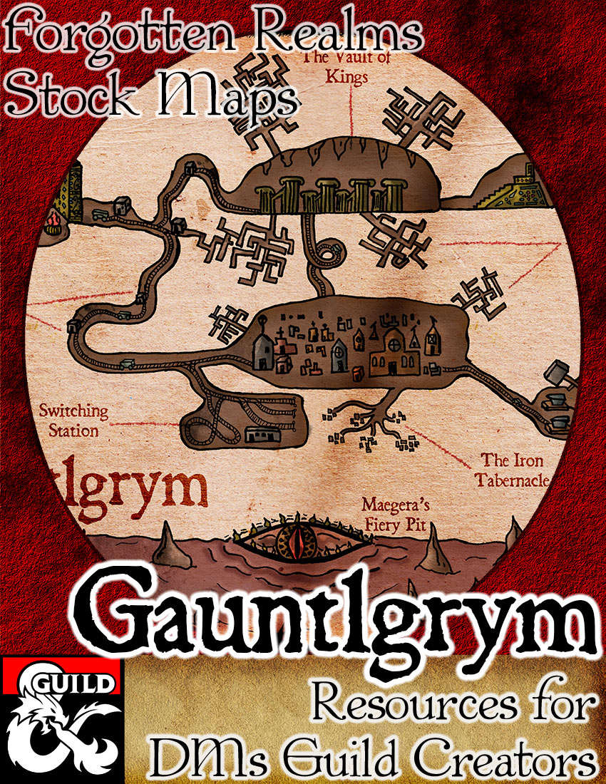 Gauntlgrym - Forgotten Realms Stock Maps - Dungeon Masters Guild | DriveThruRPG