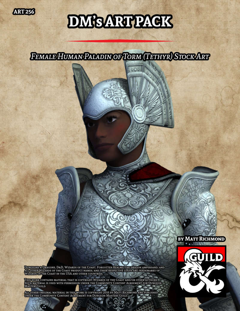 ART256 Female Human Paladin of Torm (Tethyr) - Dungeon Masters Guild ...