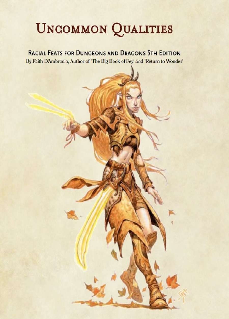 Uncommon Qualities: Racial Feats for Dungeons and Dragons 5th Edition ...