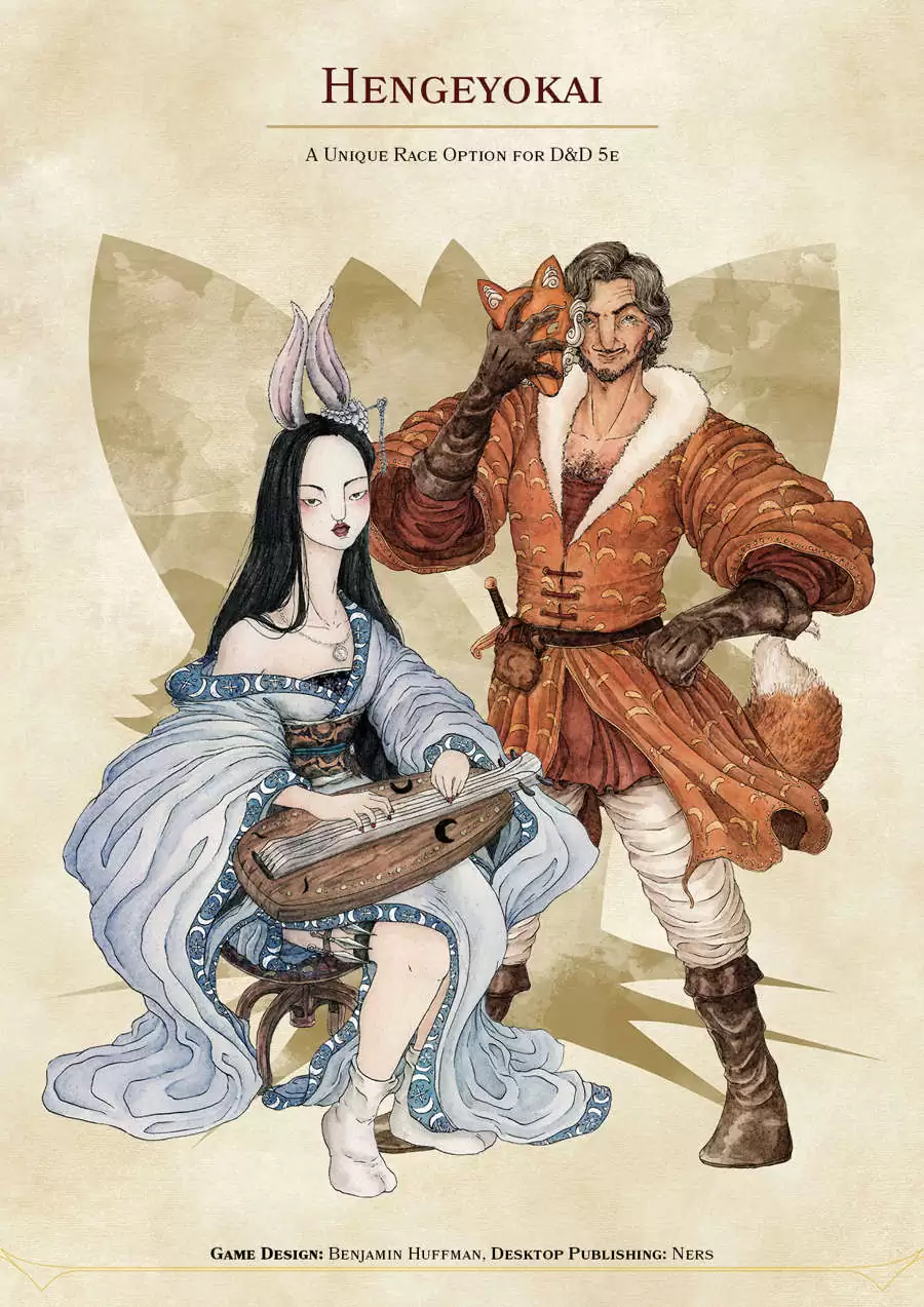 Hengeyokai, an Original Race for D&D 5e - Dungeon Masters Guild ...