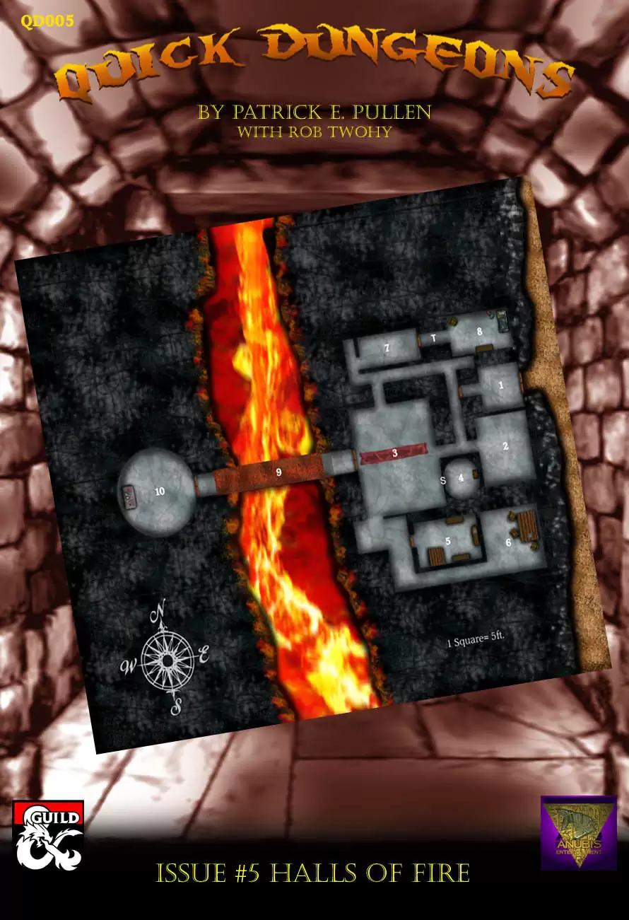 Quick Dungeons 5: Halls of Fire - Dungeon Masters Guild | DriveThruRPG
