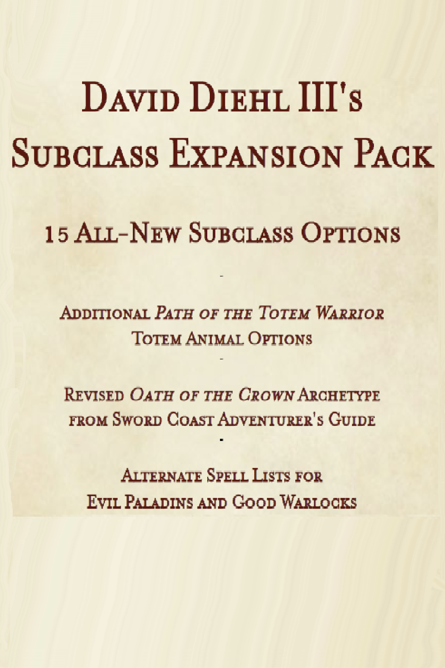 15 New 5e Subclasses and More! - Dungeon Masters Guild | DriveThruRPG