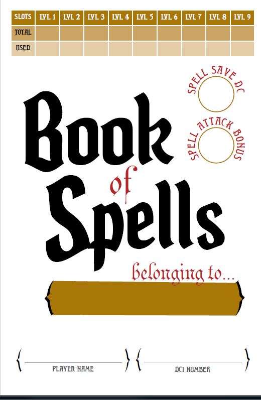 Make your own Spellbook - Dungeon Masters Guild | DriveThruRPG