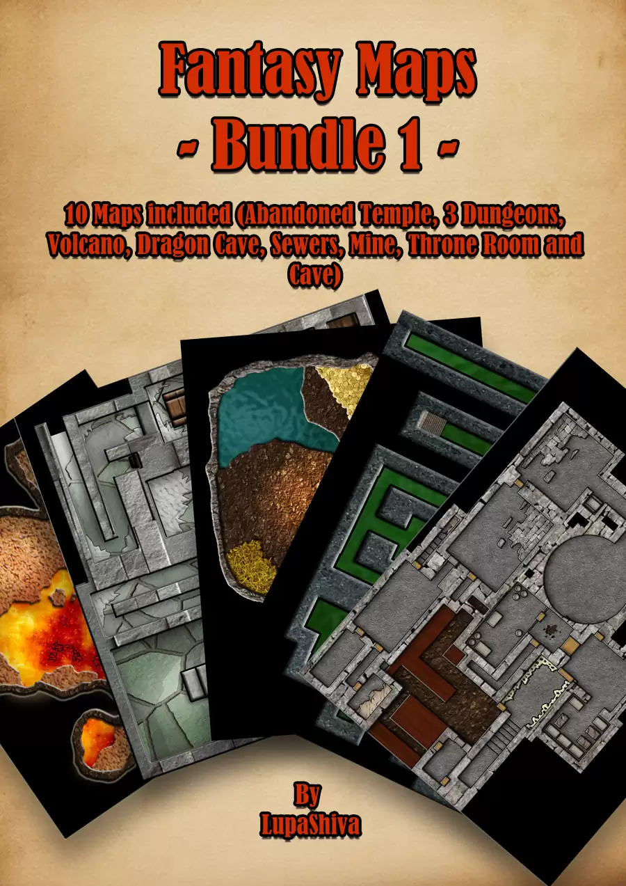 Fantasy Maps (Bundle 1) - Dungeon Masters Guild | DriveThruRPG