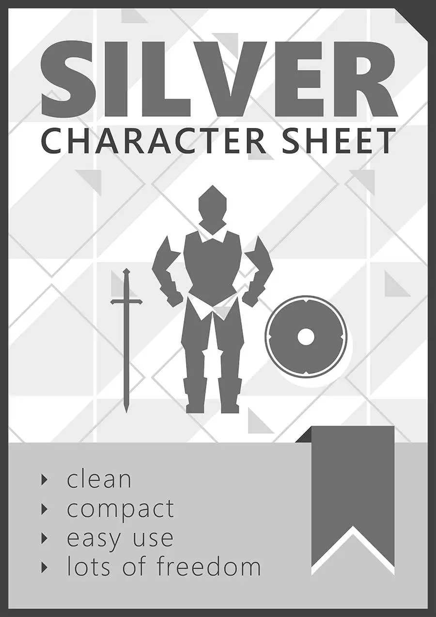 SILVER, Character Sheet - Dungeon Masters Guild | DriveThruRPG