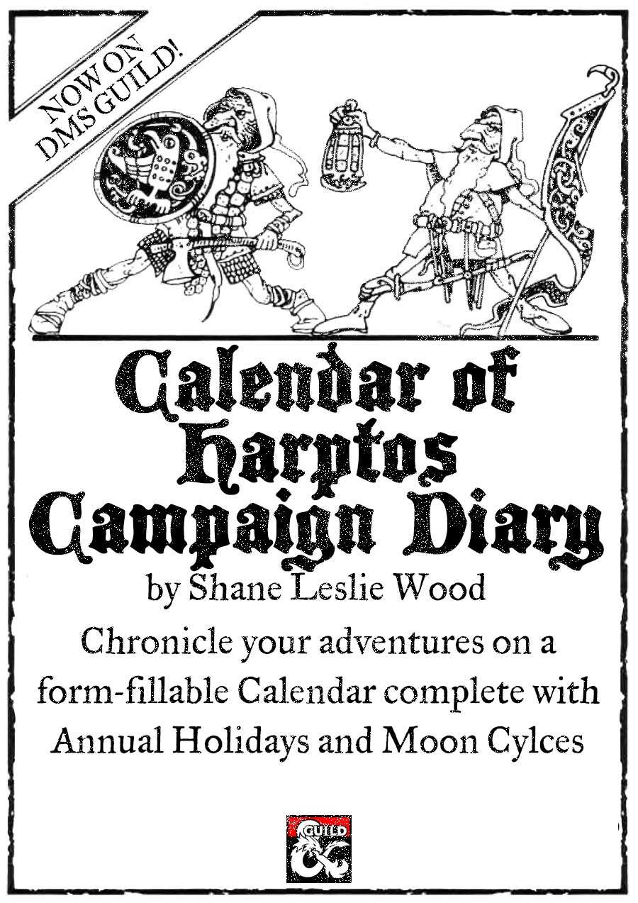 Harptos Calendar and Campaign Diary - Dungeon Masters Guild | DriveThruRPG