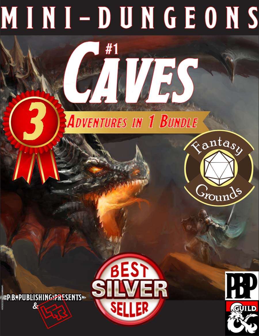 Mini-Dungeons 1: CAVES - 3-in-1 adventure bundle (Fantasy Grounds ...