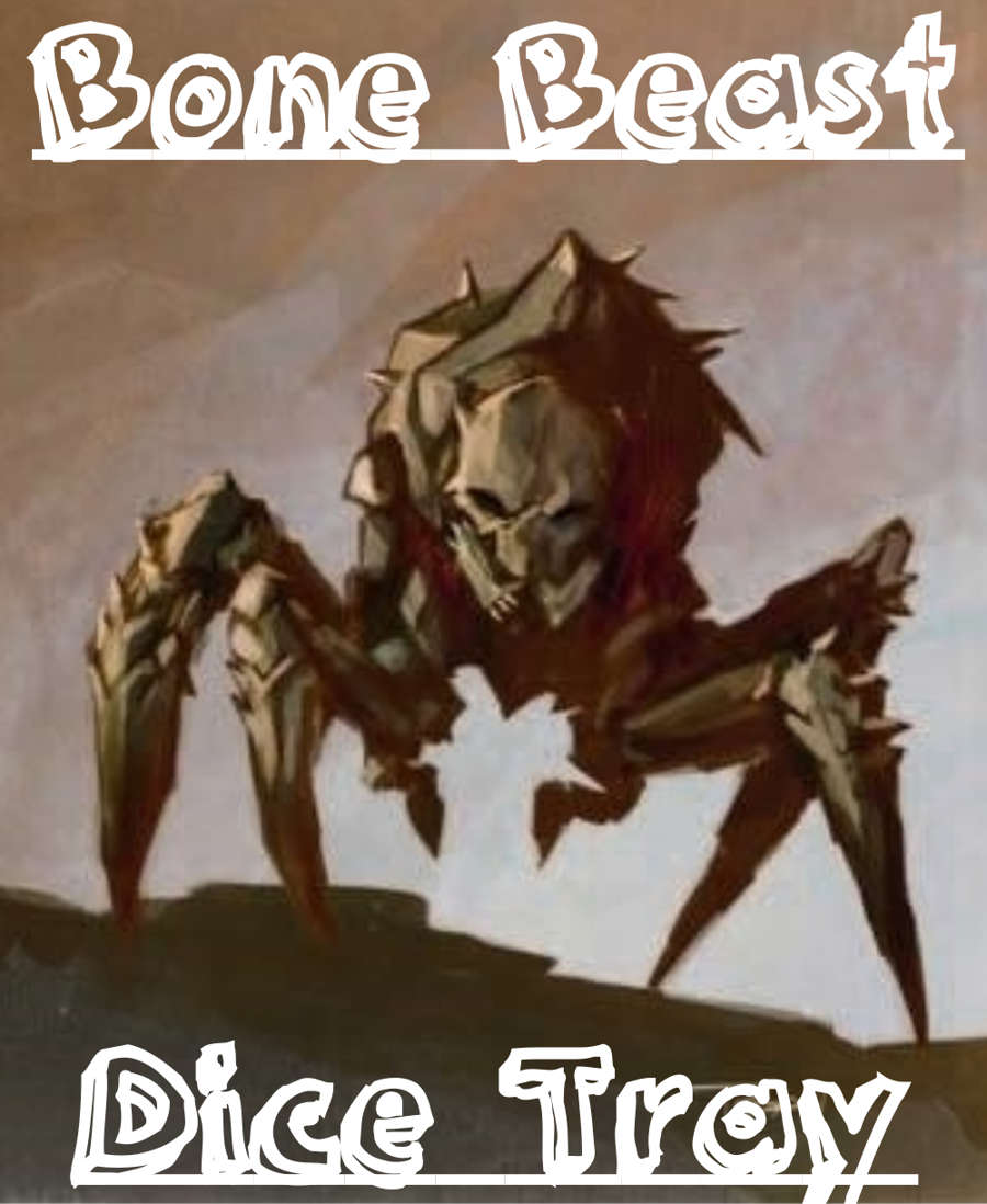 Bone Beast Printable Dice Tray - Dungeon Masters Guild | DriveThruRPG