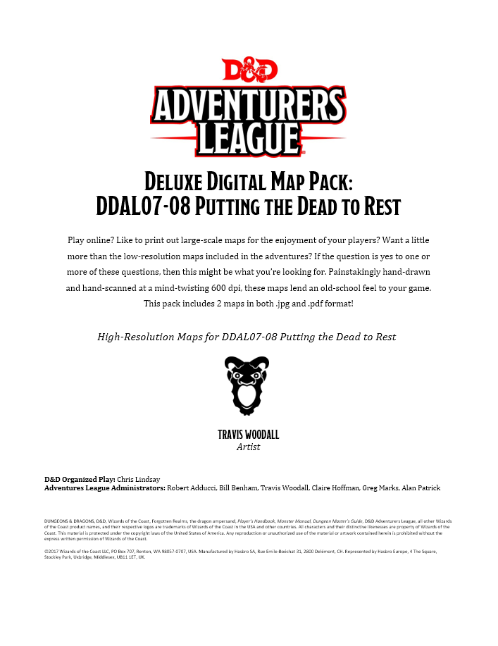 Deluxe Digital Map Pack: DDAL07-08 Putting the Dead to Rest - Dungeon Masters Guild | DriveThruRPG
