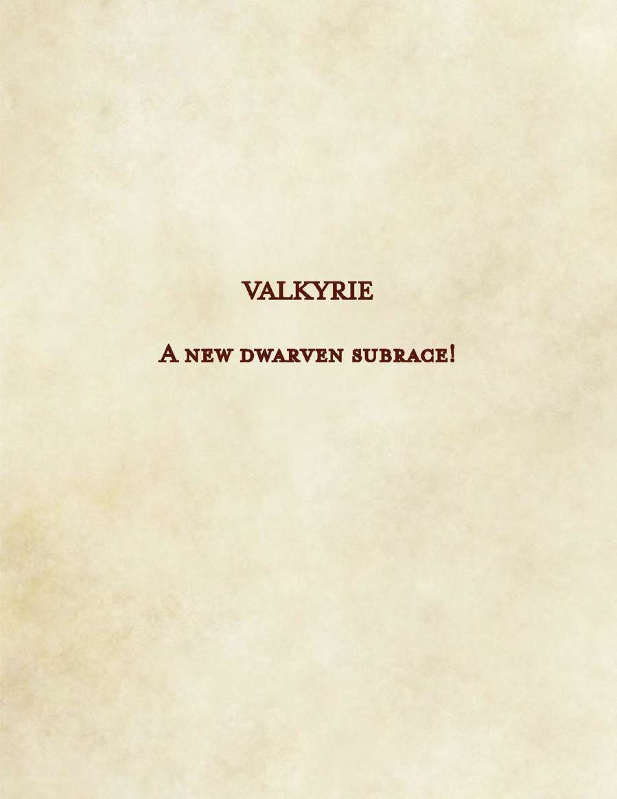Valkyrie - Dungeon Masters Guild | DriveThruRPG