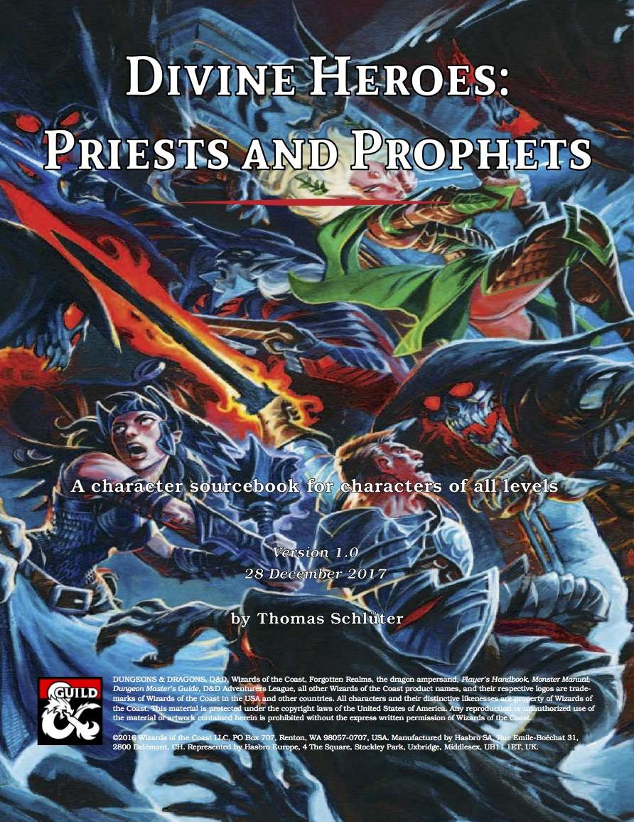 Divine Heroes: Priests and Prophets - Dungeon Masters Guild | DriveThruRPG