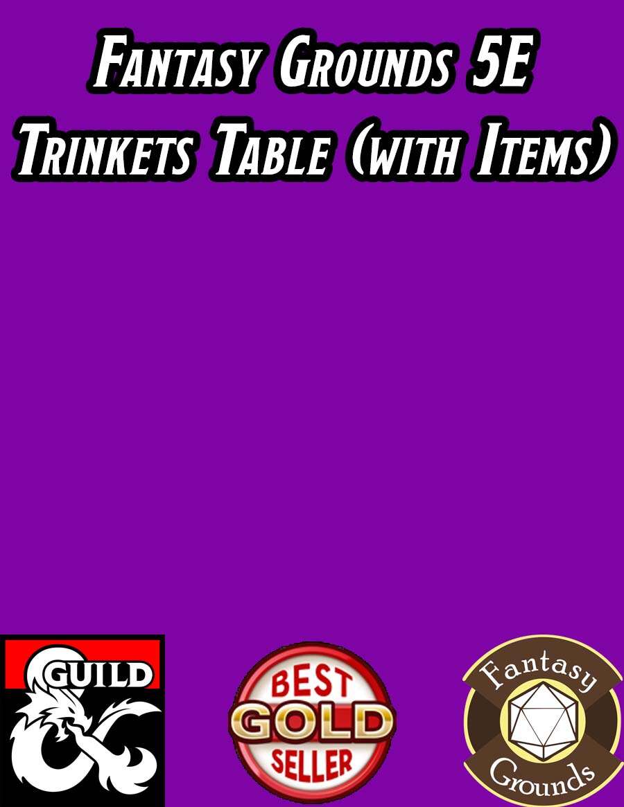 Fantasy Grounds 5E Trinkets Table (with Items) - Dungeon Masters Guild ...