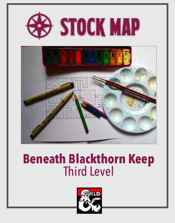 Stock Map: Beneath Blackthorn Keep Third Level - Dungeon Masters Guild ...