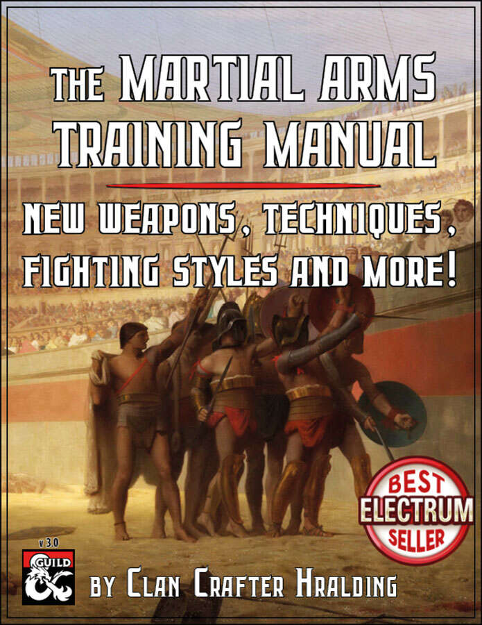 Martial Arms Training Manual - Dungeon Masters Guild | DriveThruRPG