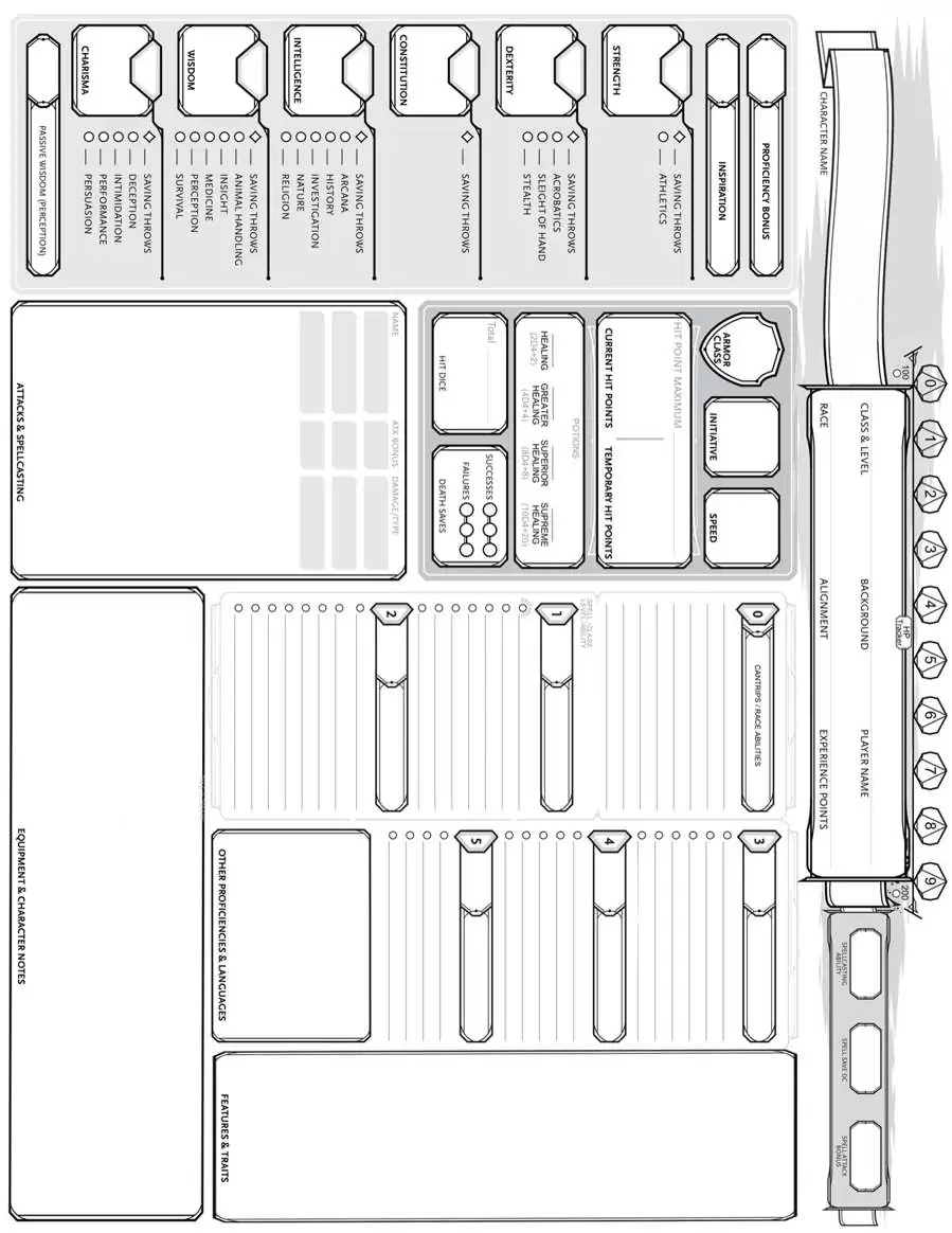 Character Sheet - Dungeon Masters Guild | DriveThruRPG