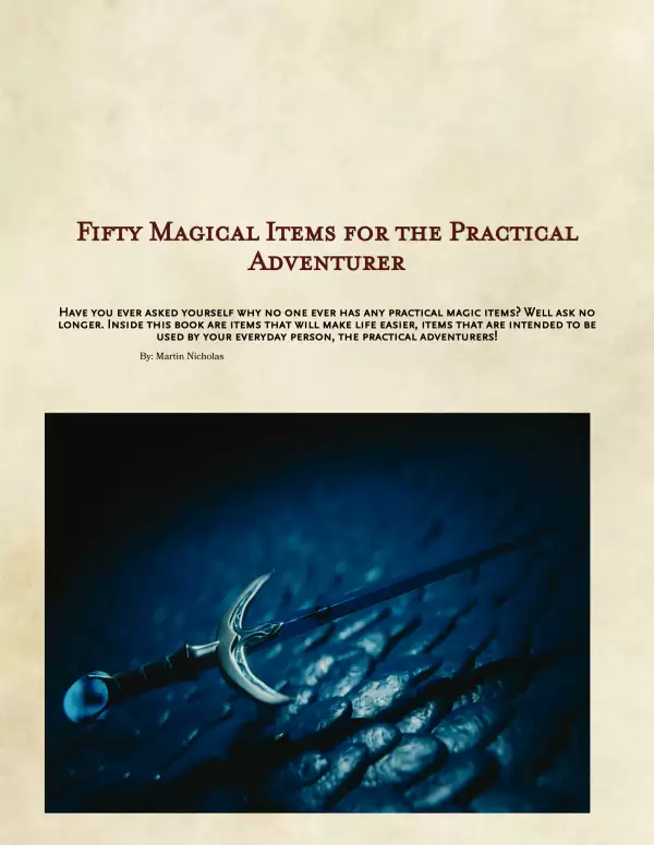 Fifty Magical Items for the Practical Adventurer - Dungeon Masters ...