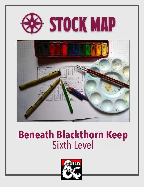 Stock Map: Beneath Blackthorn Keep Sixth Level - Dungeon Masters Guild ...