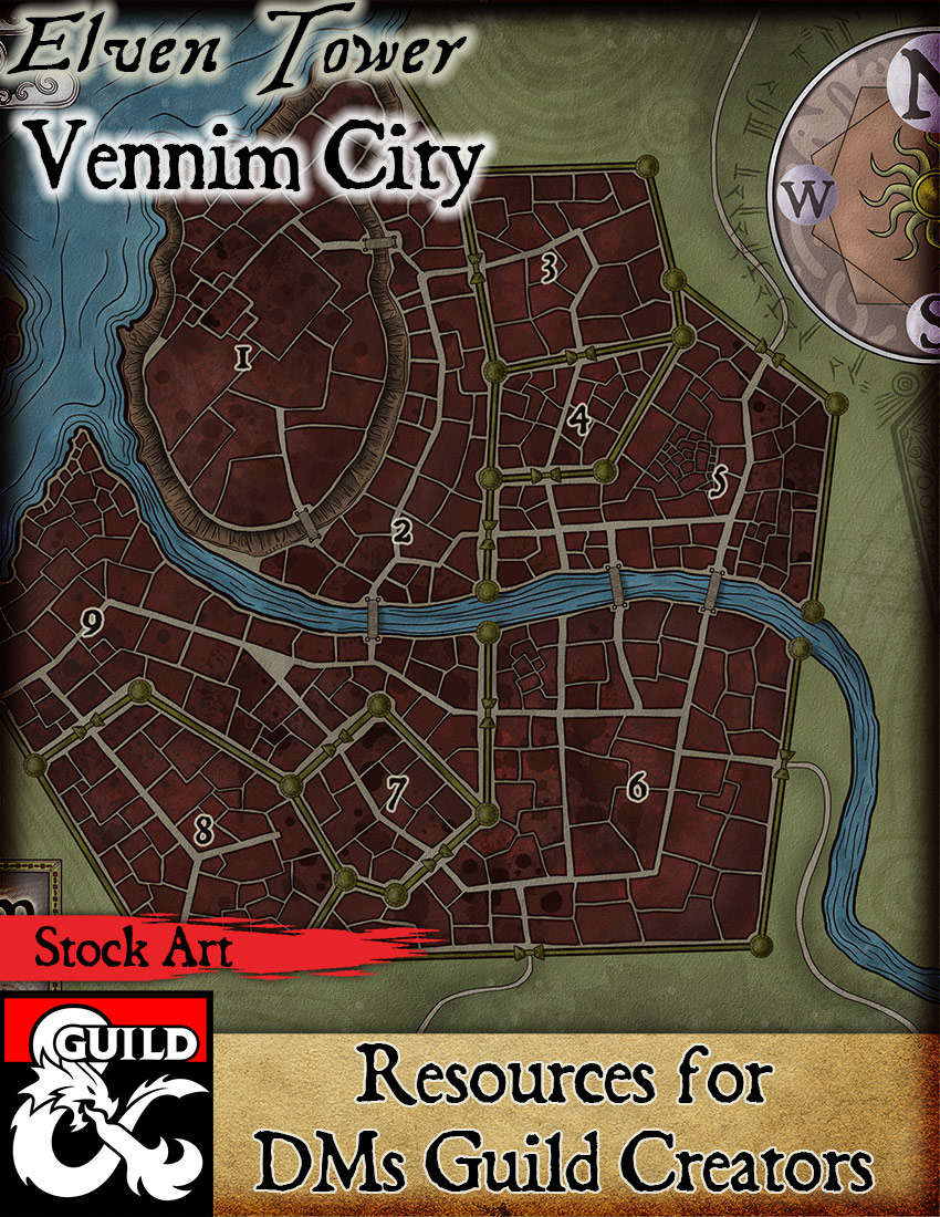 Vennim City - Stock Art - Dungeon Masters Guild | DriveThruRPG