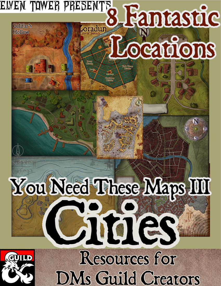 You Need These Maps III - Cities - Dungeon Masters Guild | DriveThruRPG
