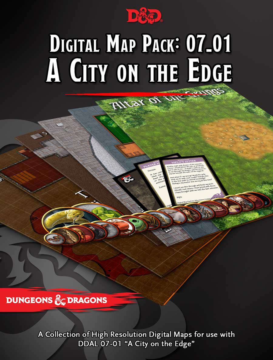 Digital Map Pack for Adventurers League DDAL 07-01 A City on the Edge (Tokens, Handouts and ...