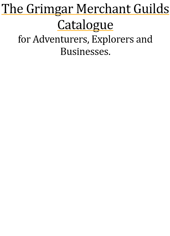 The Grimgar Merchant Guilds Catalogue - Dungeon Masters Guild ...